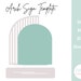 Arch Sign Slats SVG Wedding Template Social Media Sign Half - Etsy Canada