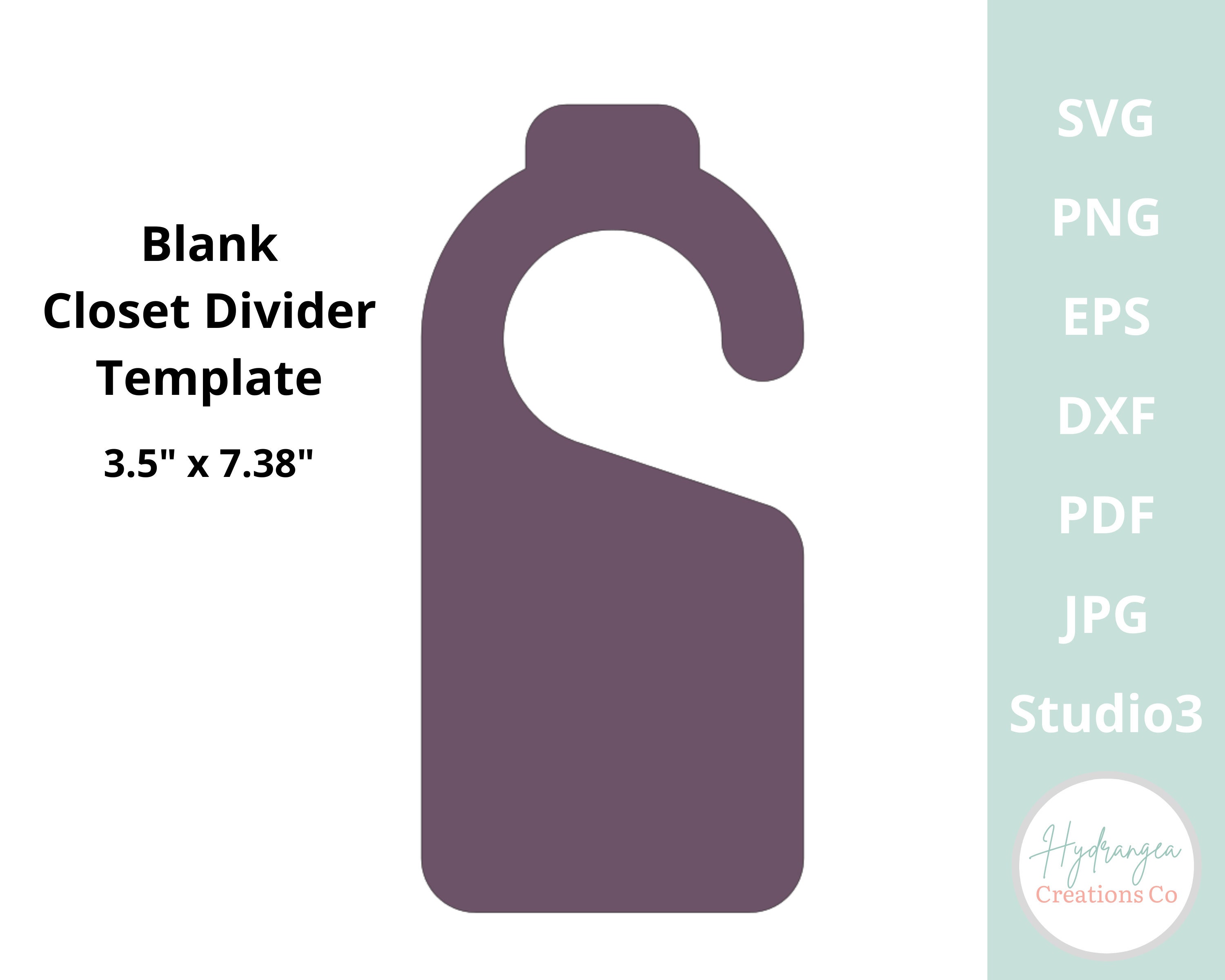 Closet Divider Template SVG Baby Clothes Divider Blank | Etsy Australia