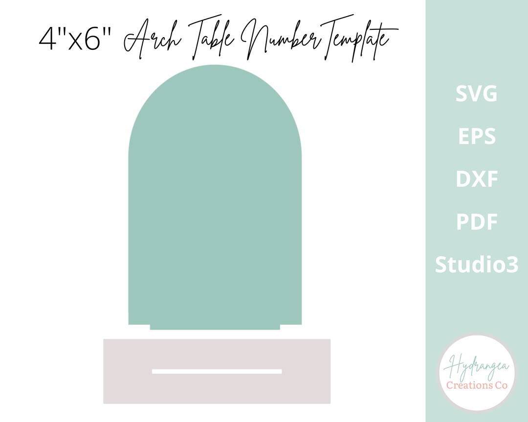 Arch Table Numbers SVG Wedding Table Decor - Acrylic Wood Template ...