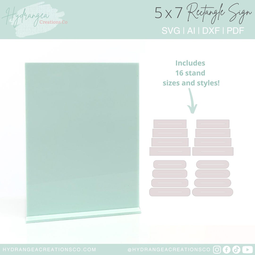 Sign Laser Cut File 5x7 Table Number SVG Wedding Template | Signature ...