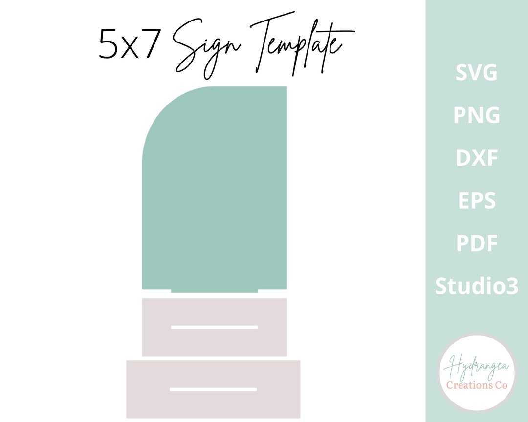 5x7 Half Arch Sign With Stand SVG Glowforge Laser Cut Files, Wedding ...