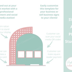 Square Reader Dock Laser File SVG | Rattan Market Craft Show Display ...