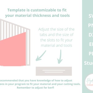 Angled Sign Slats SVG Acrylic Sign Template - Glowforge Laser Cut File ...