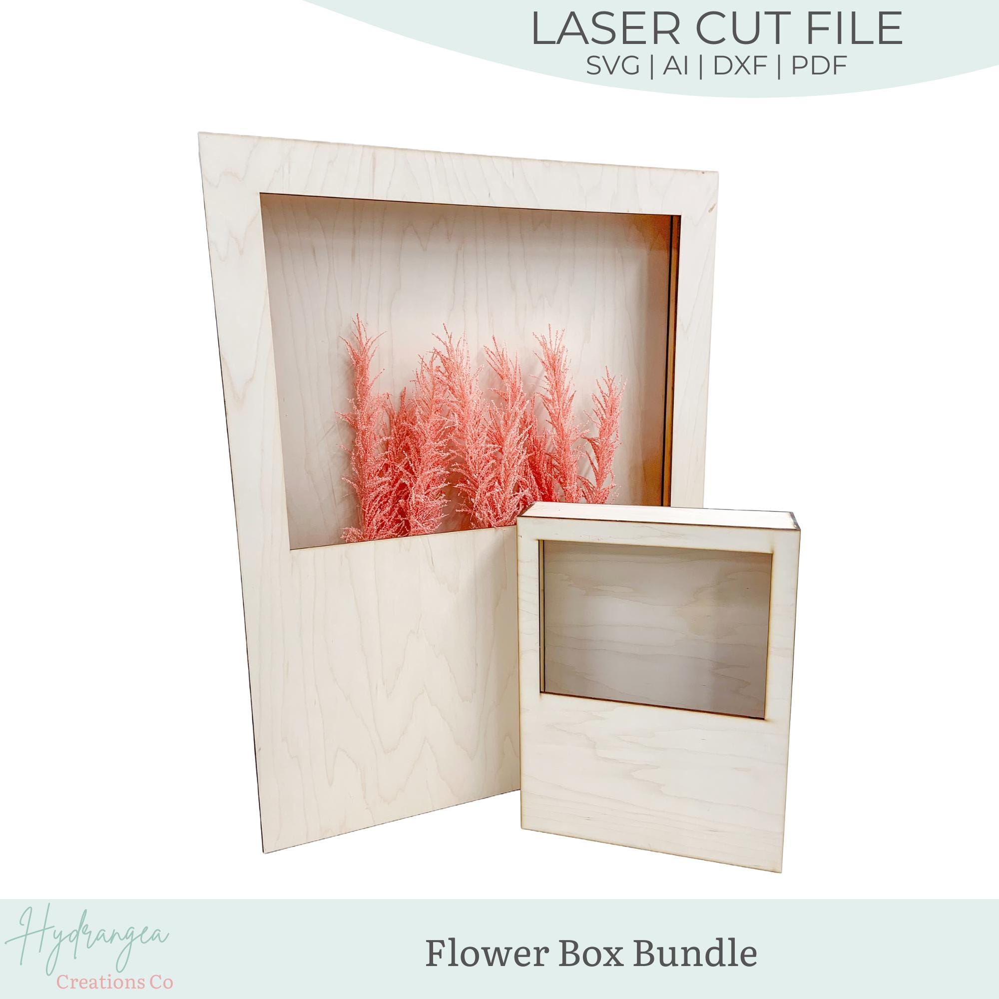 Flower Box Welcome Sign Laser Cut File SVG Bundle | DIY Wedding Bridal ...