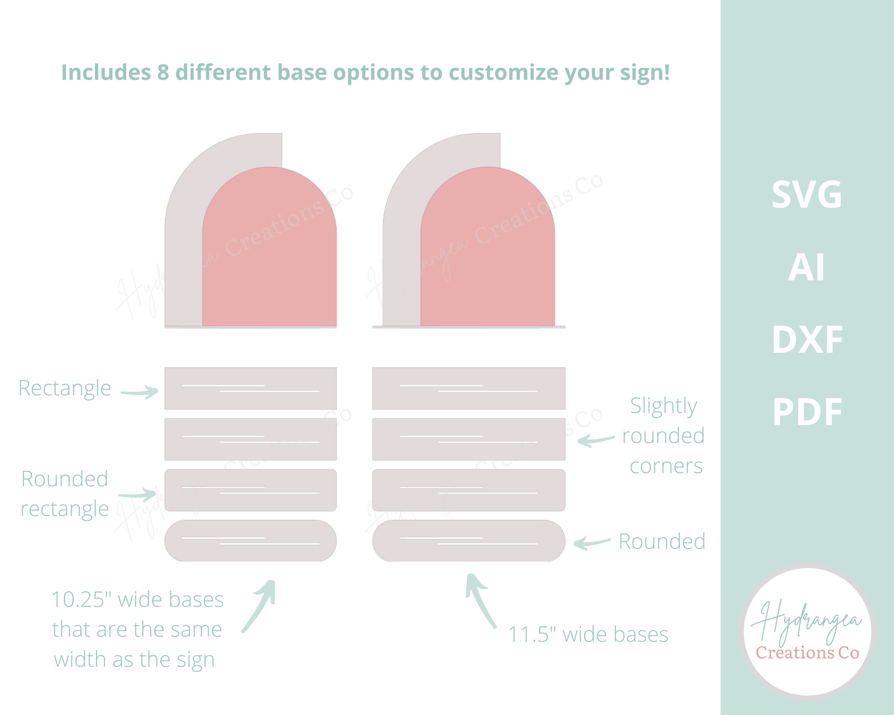 Arch Sign Template SVG Wedding Signage | Signature Drink Bar Menu ...