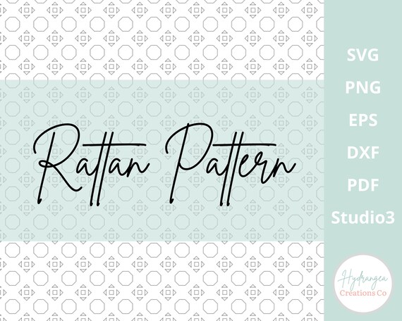 Rattan Cane SVG Pattern Cut File Wicker Weave Template - Etsy Australia
