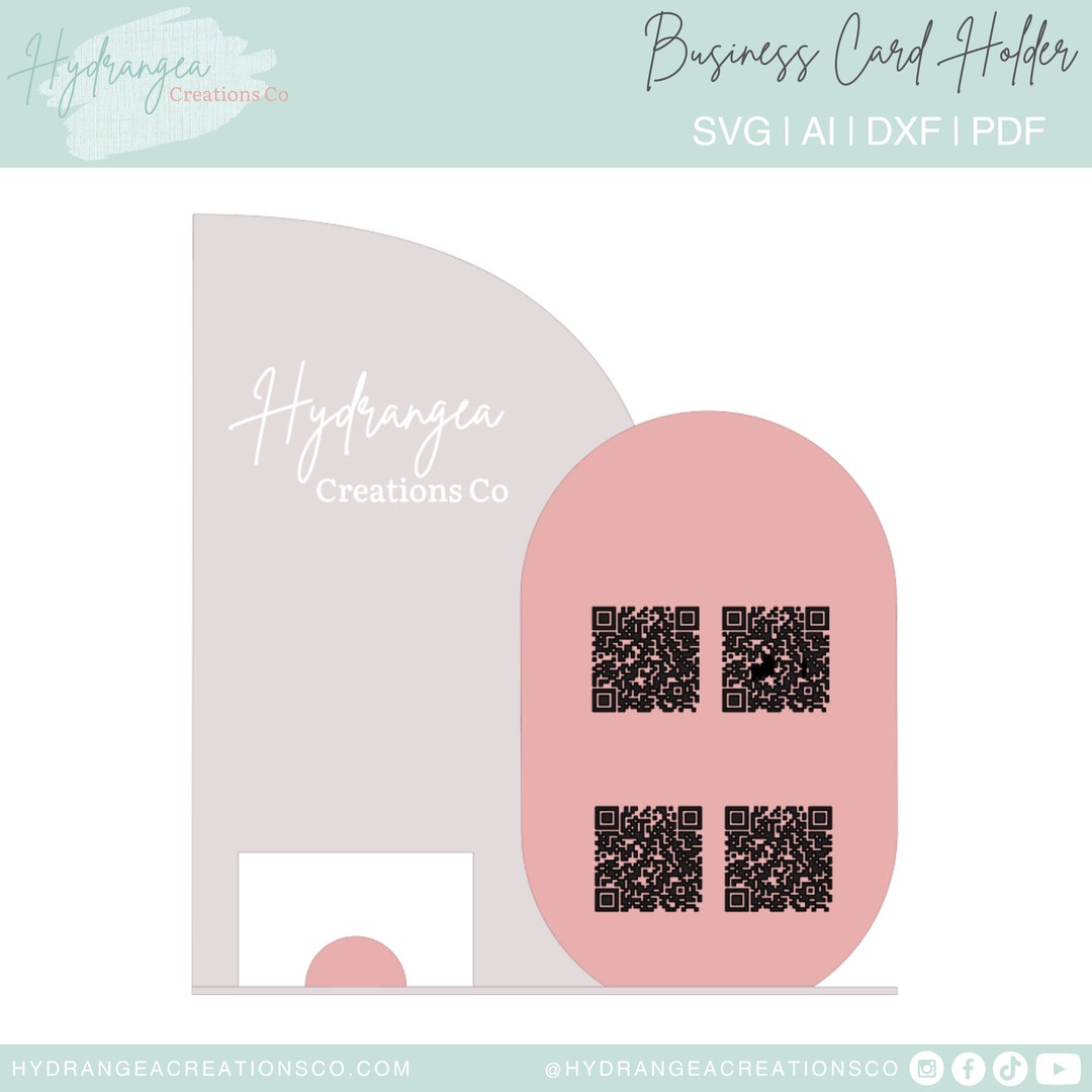 4 QR Code Social Media Sign Acrylic Laser SVG Cut File | Payment Scan ...