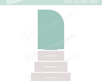 Double Arch Sign Slats SVG Glowforge Laser Cut Files, Wedding Template ...