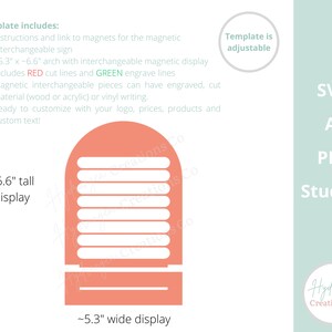 Magnetic Interchangeable Pricing Flavor Product Sign Laser File ...