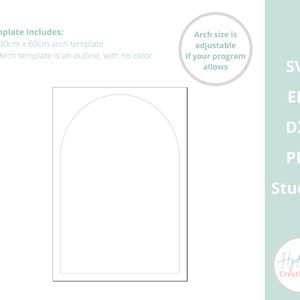 Large Arch Template SVG Boho Wedding Chiara Arch Sign 40cm X 60cm Arch ...