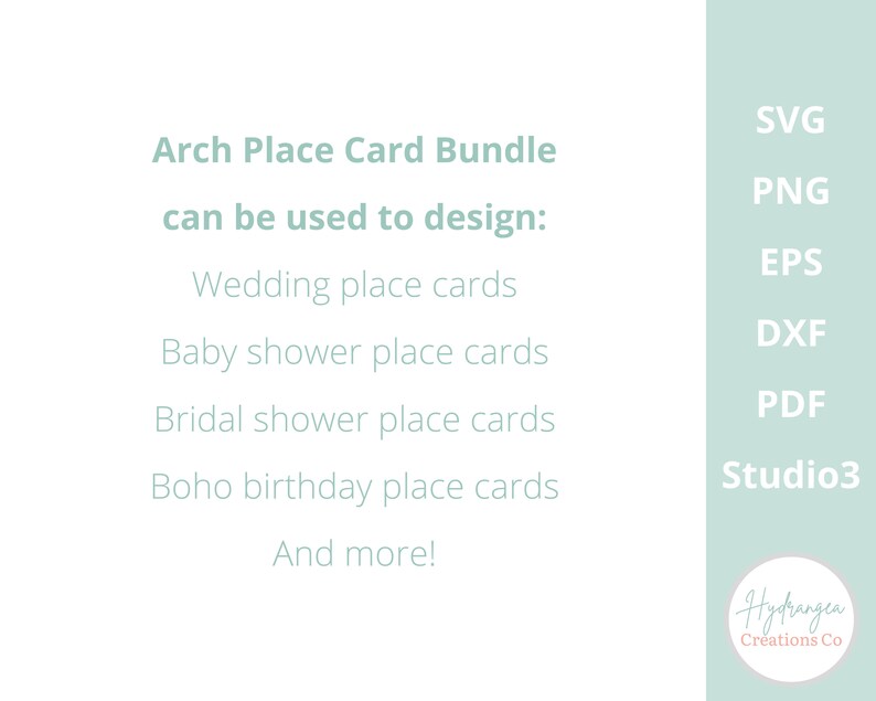 Arch Place Card With Stand Template SVG Wedding Name Tag - Etsy