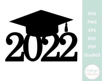 Graduation Cap SVG Class of 2022 Graduation Hat Congrats | Etsy