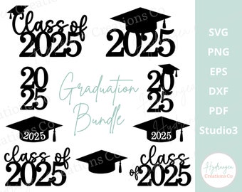 Graduation Cap Bundle SVG Class of 2023 Congrats Senior College Grad ...