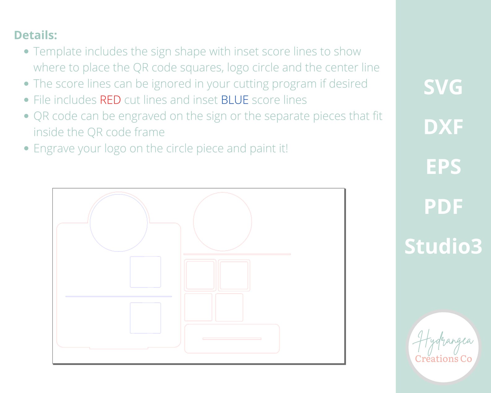 Multi QR Code Business Sign Template SVG Salon Beauty Sign - Etsy Canada