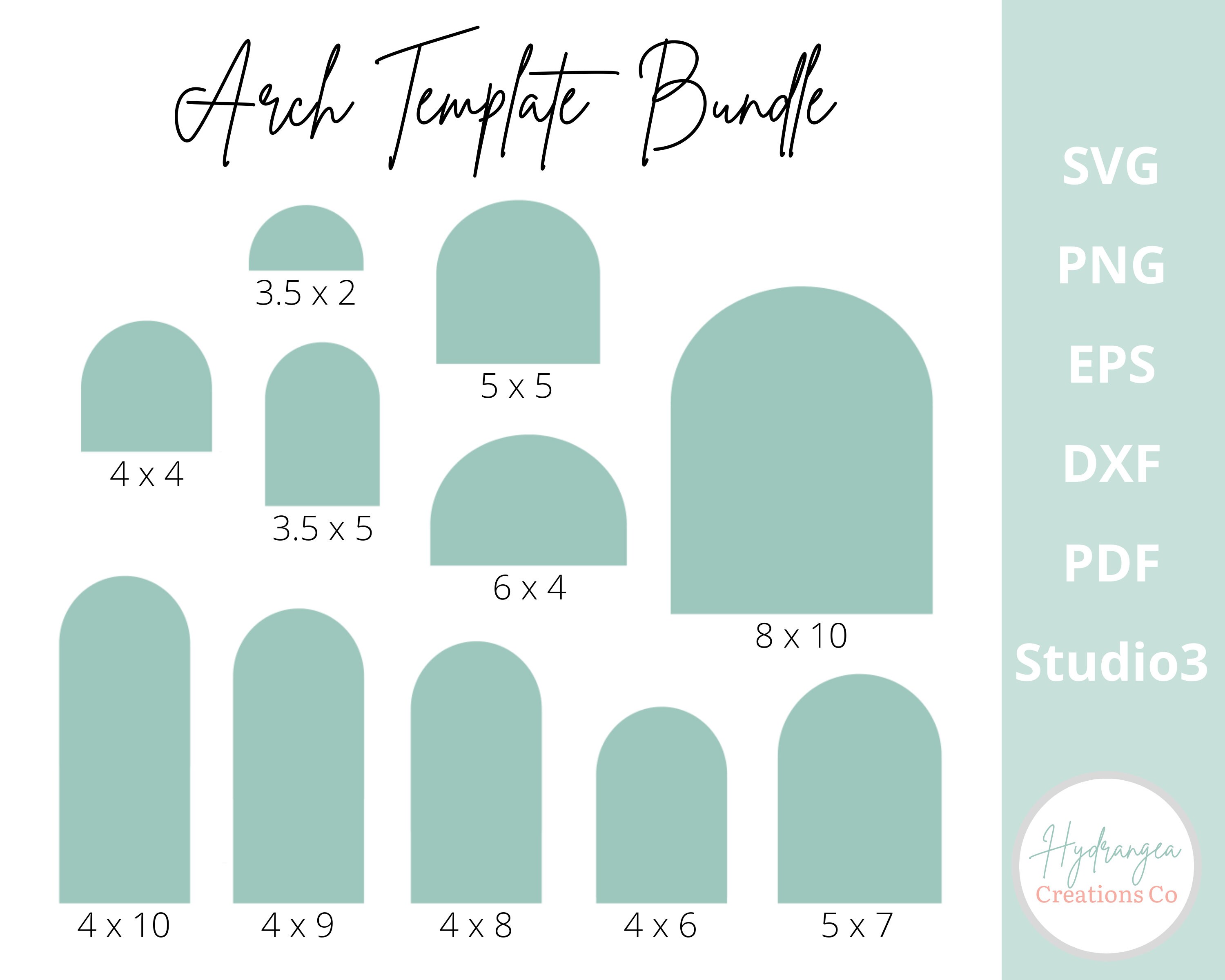 Arch Template SVG Boho Wedding Chiara Arch Sign Invitation - Etsy
