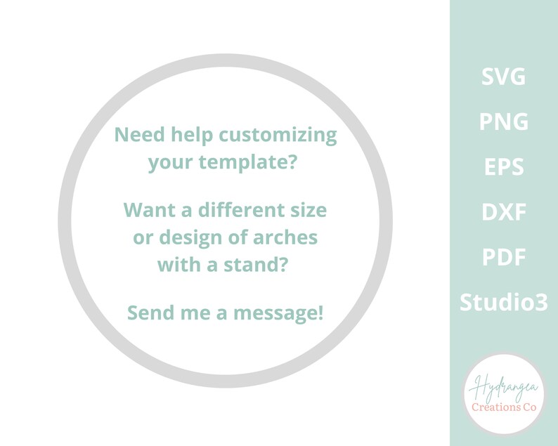 Scallop Arch Sign With Stand SVG Wedding Template Social - Etsy