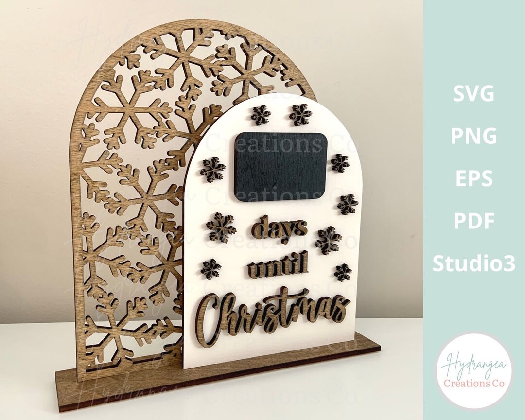 Christmas Countdown Sign SVG Days Until Christmas Sleeps Til - Etsy
