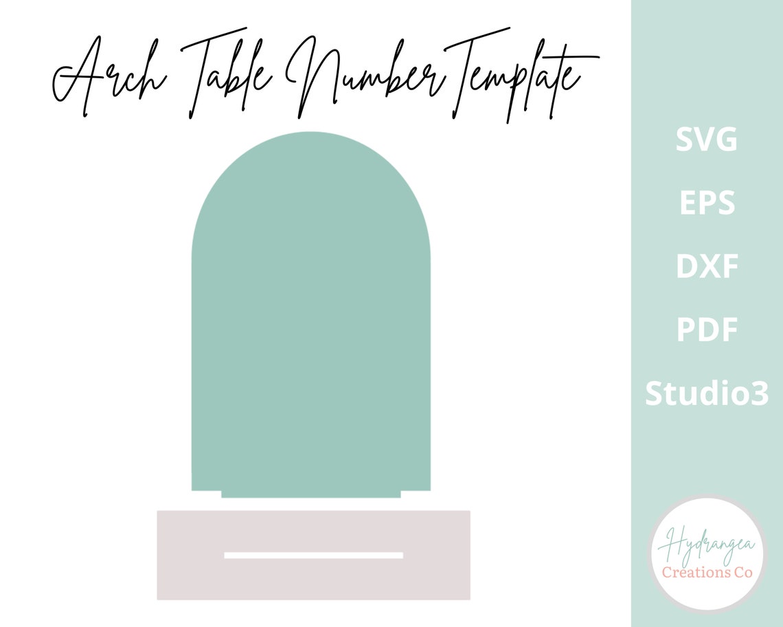 Arch Table Numbers SVG Wedding Table Decor Acrylic Wood - Etsy