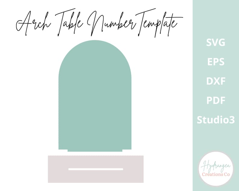 Arch Table Numbers SVG Wedding Table Decor Acrylic Wood - Etsy