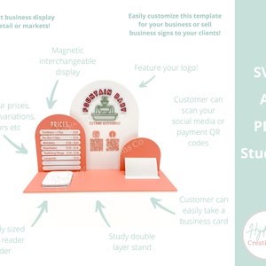 Square Reader Magnetic Interchangeable Pricing Sign Laser File | Market ...
