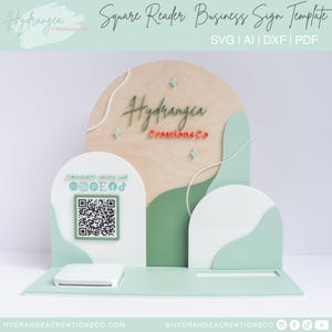 Square Reader Dock Laser File Market Craft Show Display Scan to Pay QR ...