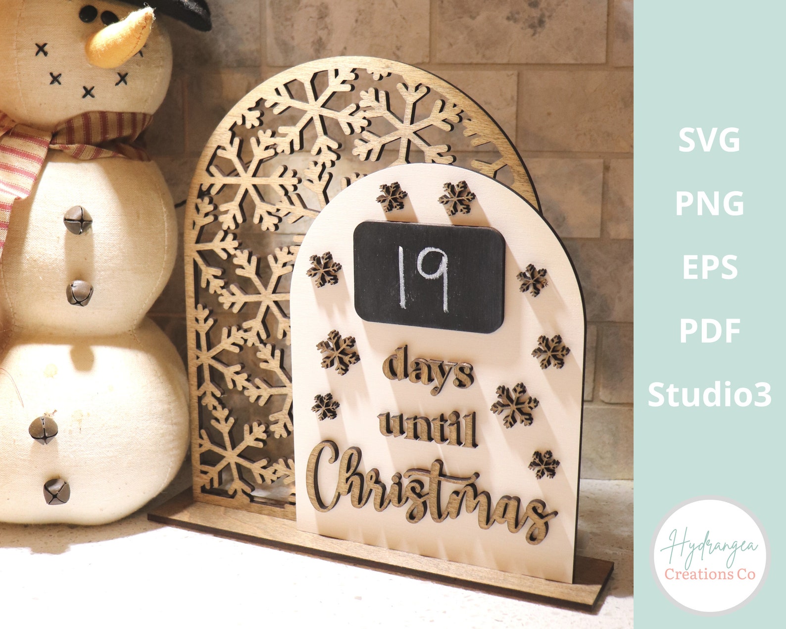 Christmas Countdown Sign SVG Days Until Christmas Sleeps Til - Etsy