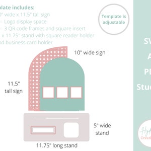 Square Reader Dock Laser File SVG Rattan Market Craft Show Display Scan ...