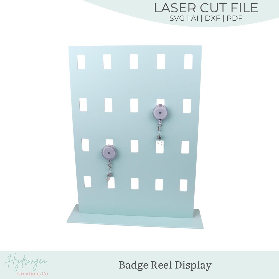 Badge Reel Display SVG Sign Template | Conference Badge Sign | Event ...
