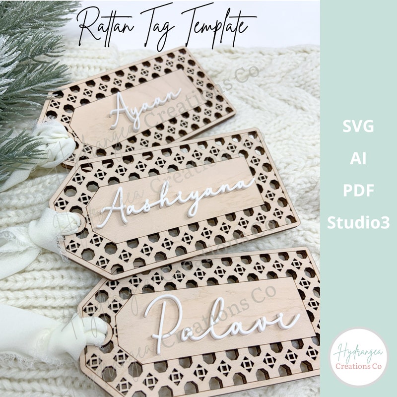 Miniature Wooden Name Tag - Etsy