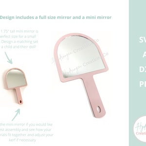 Acrylic Mirror SVG Laser Cut File | Arch Logo Hand Held Beauty Salon ...