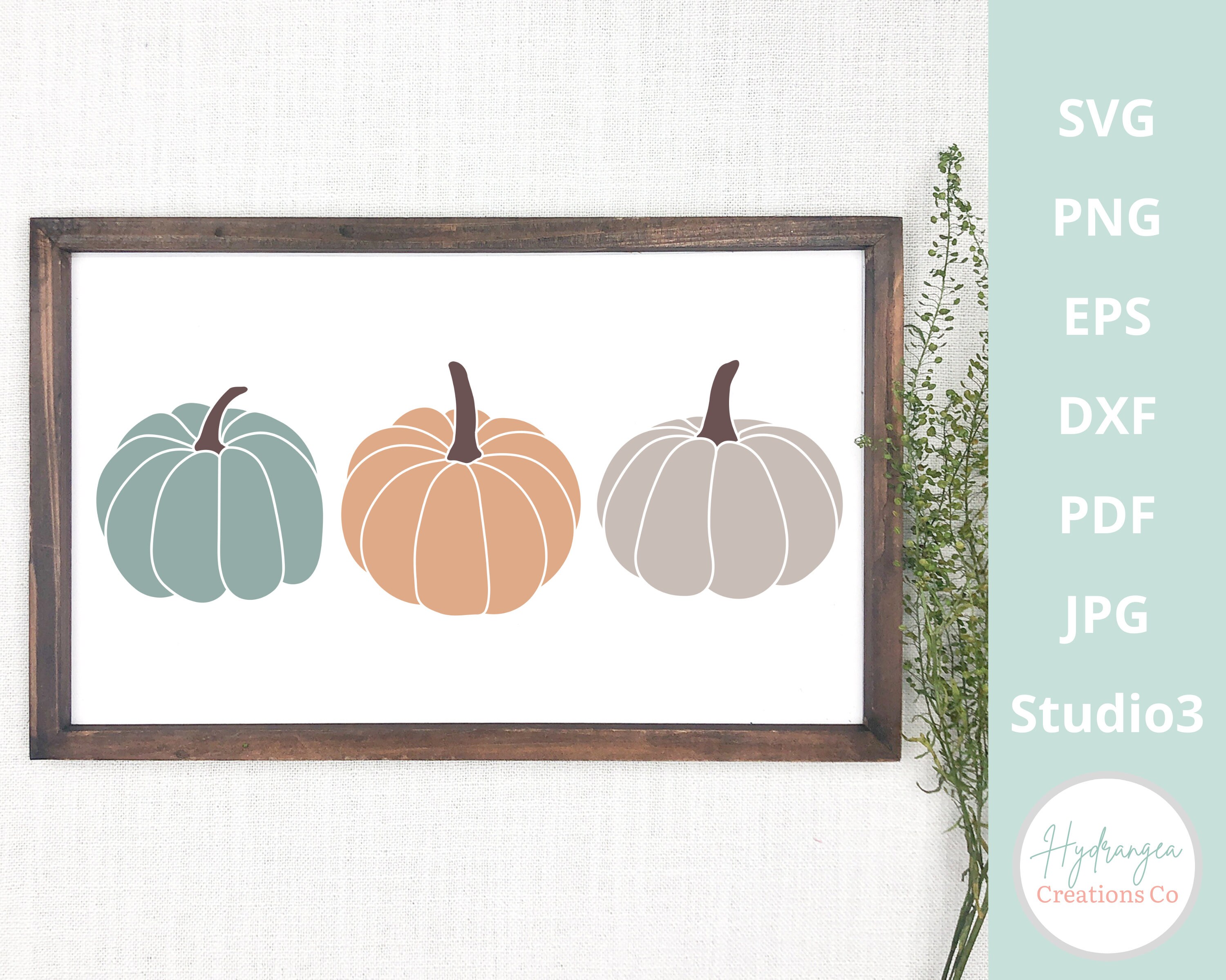 Pumpkin SVG Clipart Bundle Fall Sign Farmhouse Halloween - Etsy