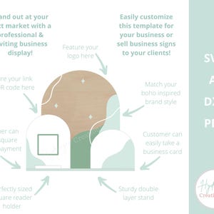 Square Reader Dock Laser File | Market Craft Show Display | Scan to Pay ...