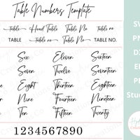 Table Numbers - Etsy