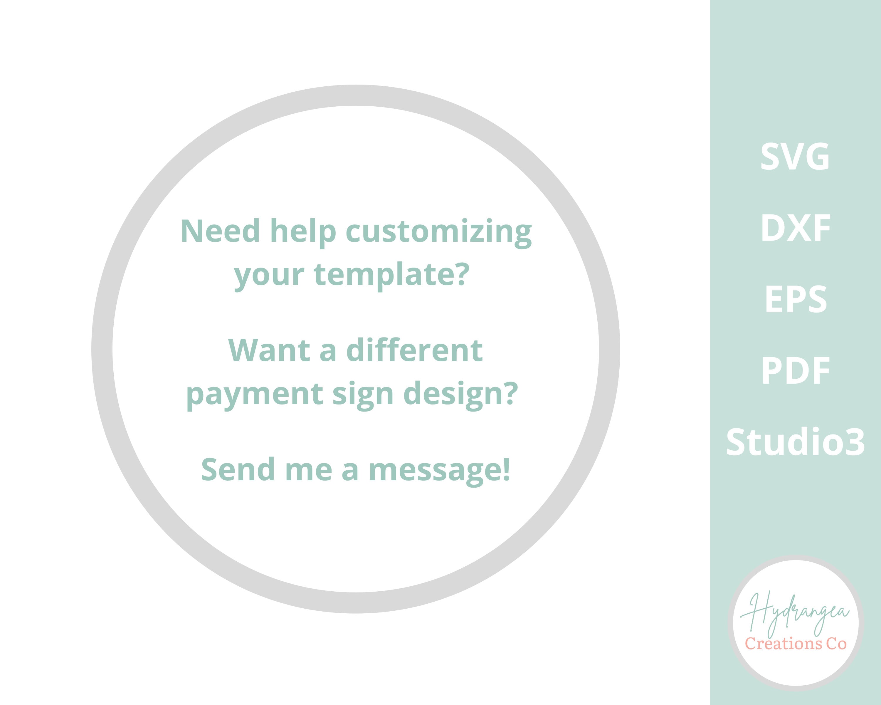 Scan to Pay QR Code Sign Template SVG Venmo Cash App - Etsy