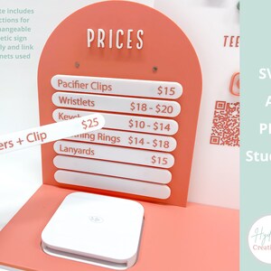 Square Reader Magnetic Interchangeable Pricing Sign Laser File | Market ...