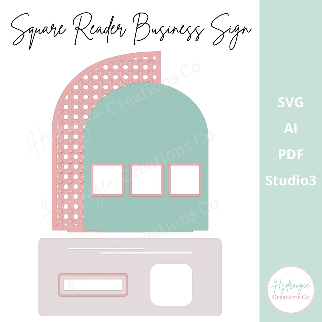 Square Reader Dock Laser File SVG | Rattan Market Craft Show Display ...