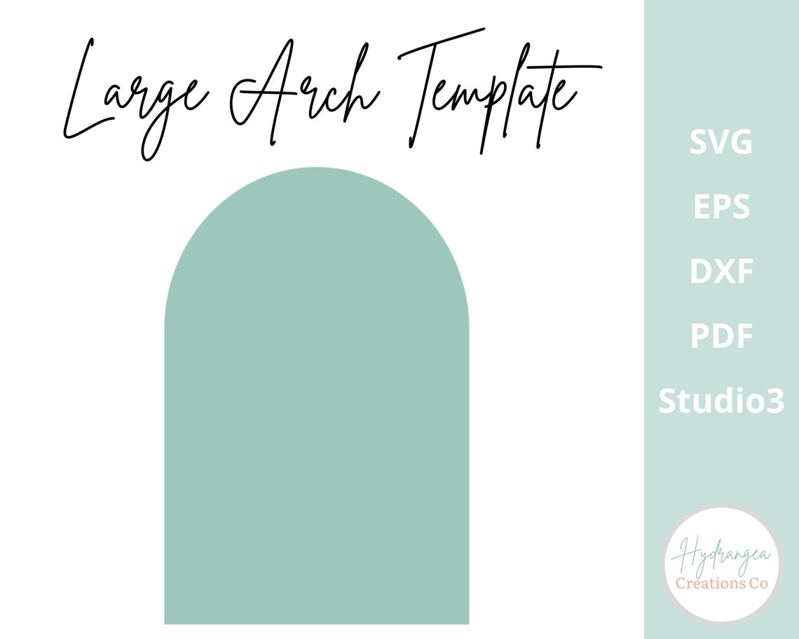 Large Arch Template SVG Boho Wedding Chiara Arch Sign 40cm X 60cm Arch ...