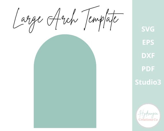 Large Arch Template SVG Boho Wedding Chiara Arch Sign 40cm X - Etsy ...