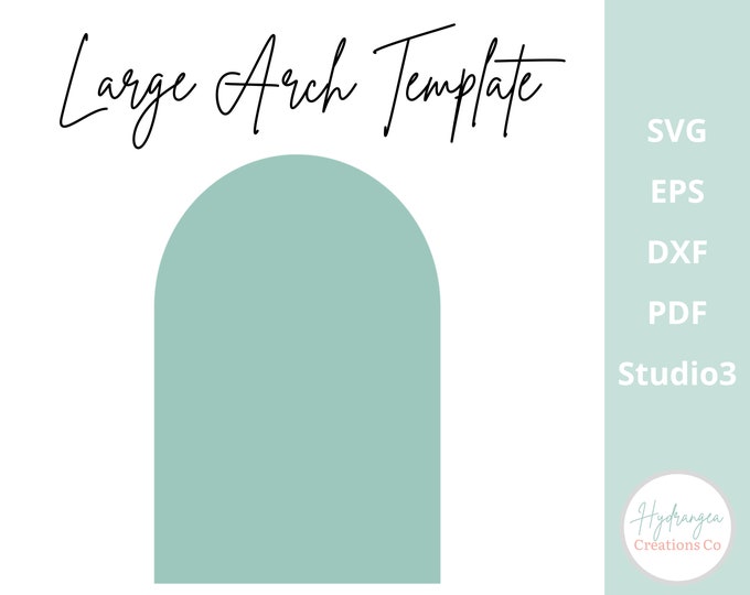 Arch Template Bundle SVG Boho Wedding Chiara Arch Sign - Half Arch ...
