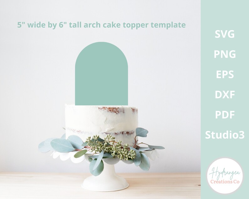 Arch Cake Topper Template SVG Boho Wedding Baby Bridal - Etsy