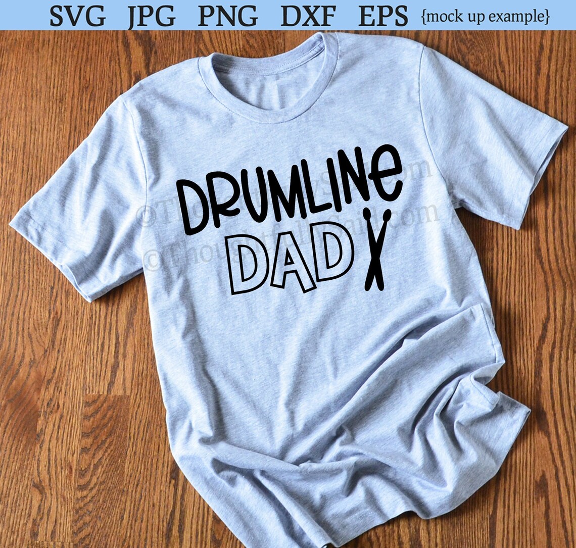 Drumline DAD Svg Jpg Dxf Png Eps Vector Cut Files Silhouette | Etsy