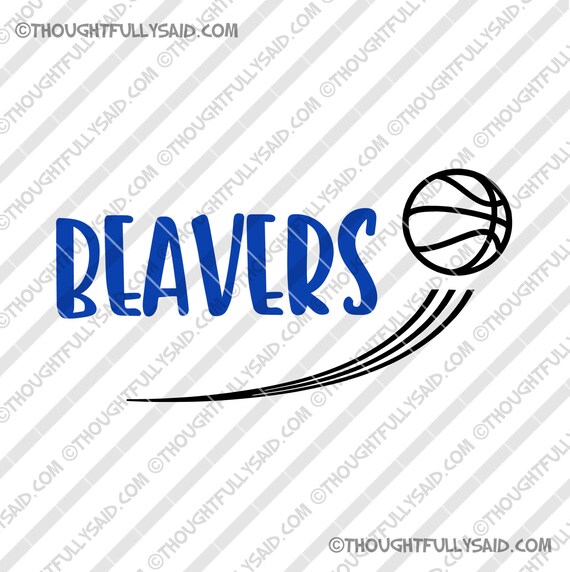 Beavers Basketball design SVG PNG dxf eps cutting files | Etsy