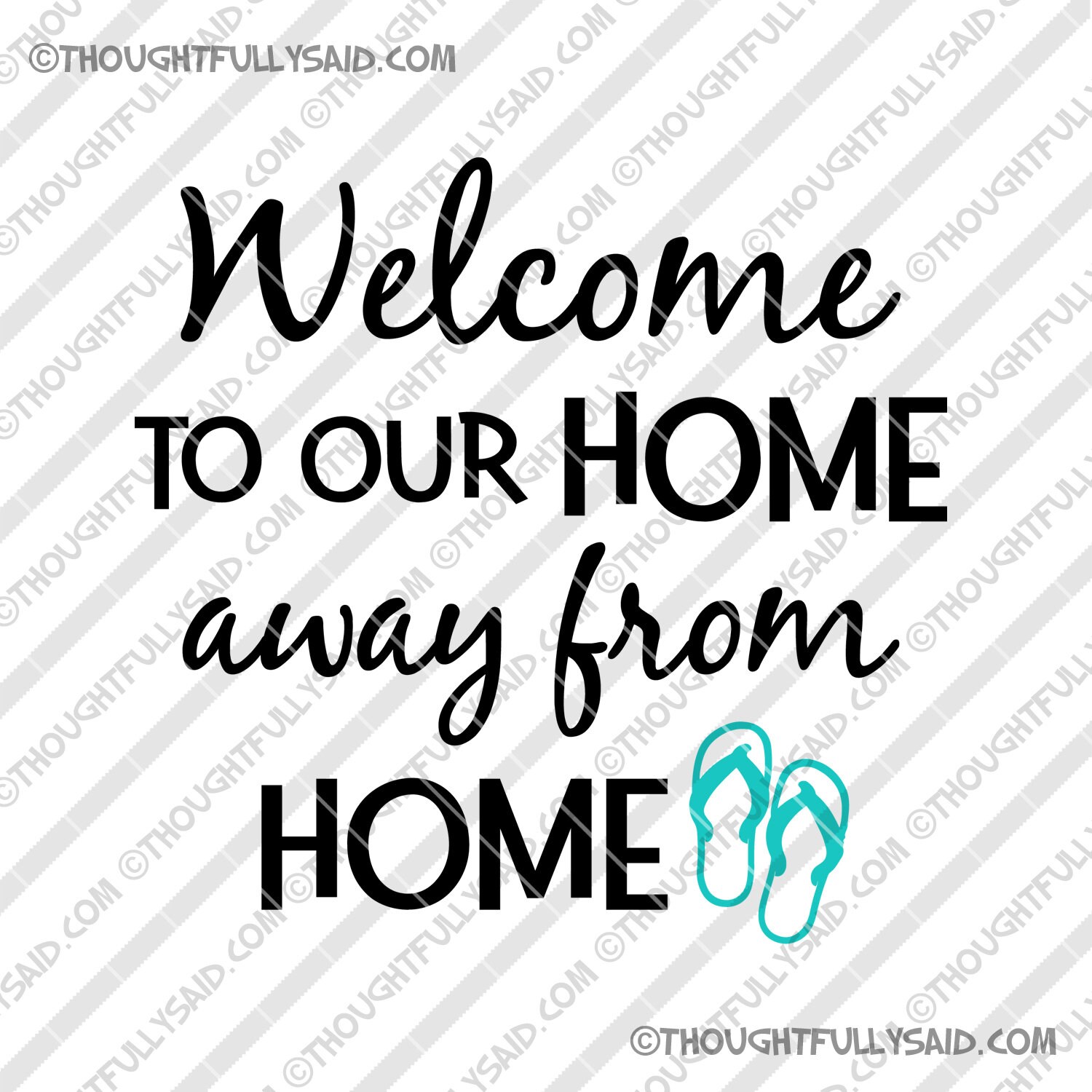 Welcome to Our Home Away From Home Svg Dxf Png Eps Files Die - Etsy Canada