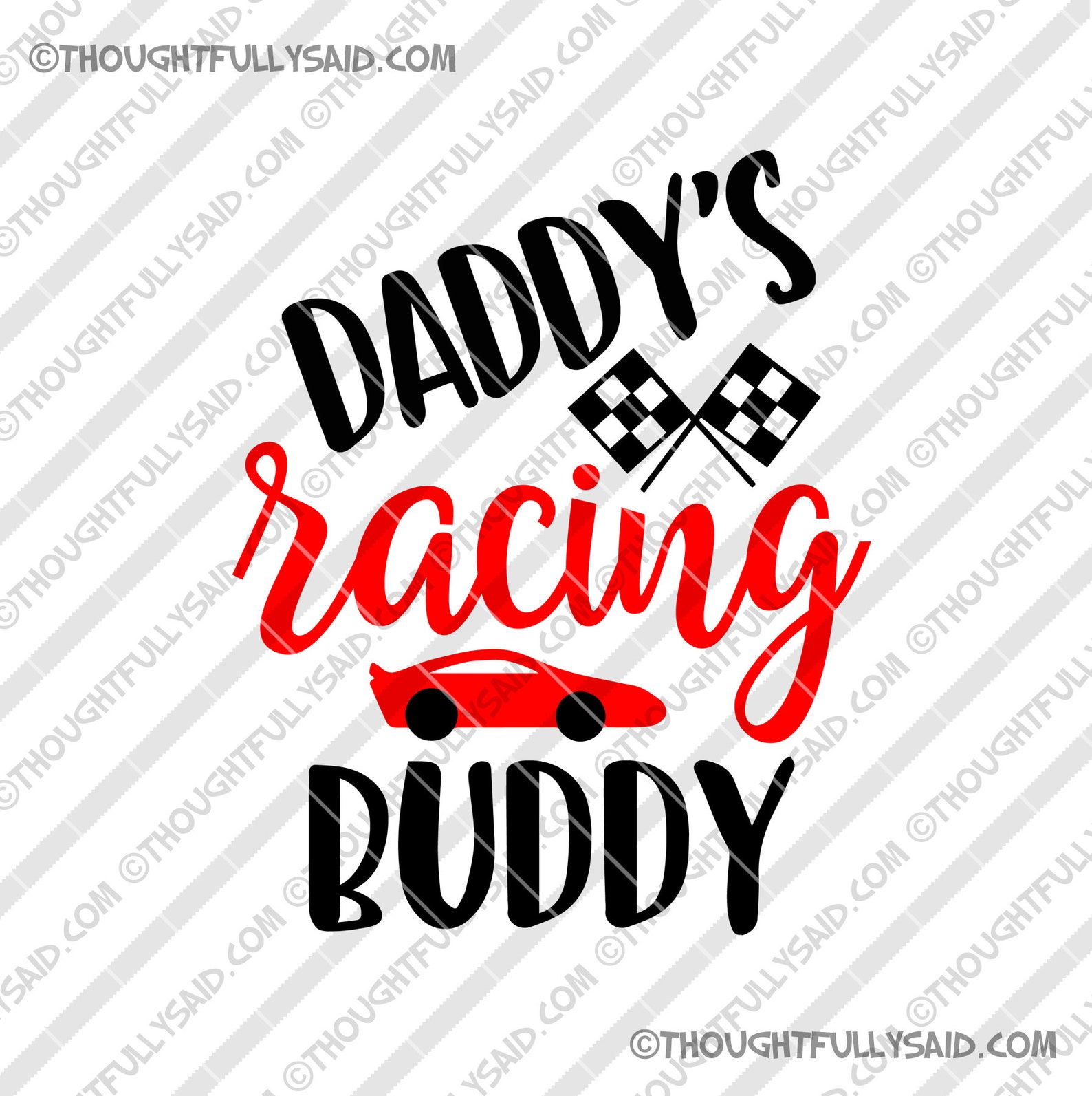 Daddy's Racing Buddy SVG diseño dxf png eps archivos - Etsy España