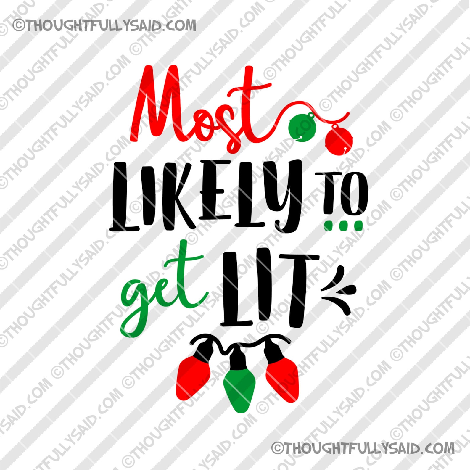 Christmas 4 Pack 3rd One Funny SVG Dxf Png Eps Die Cut | Etsy