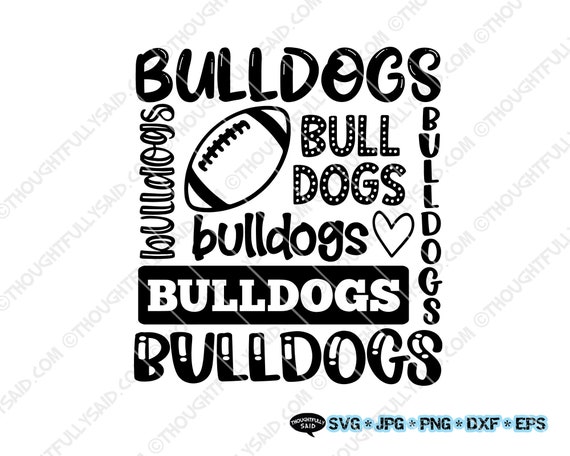 Bulldog Football Vector