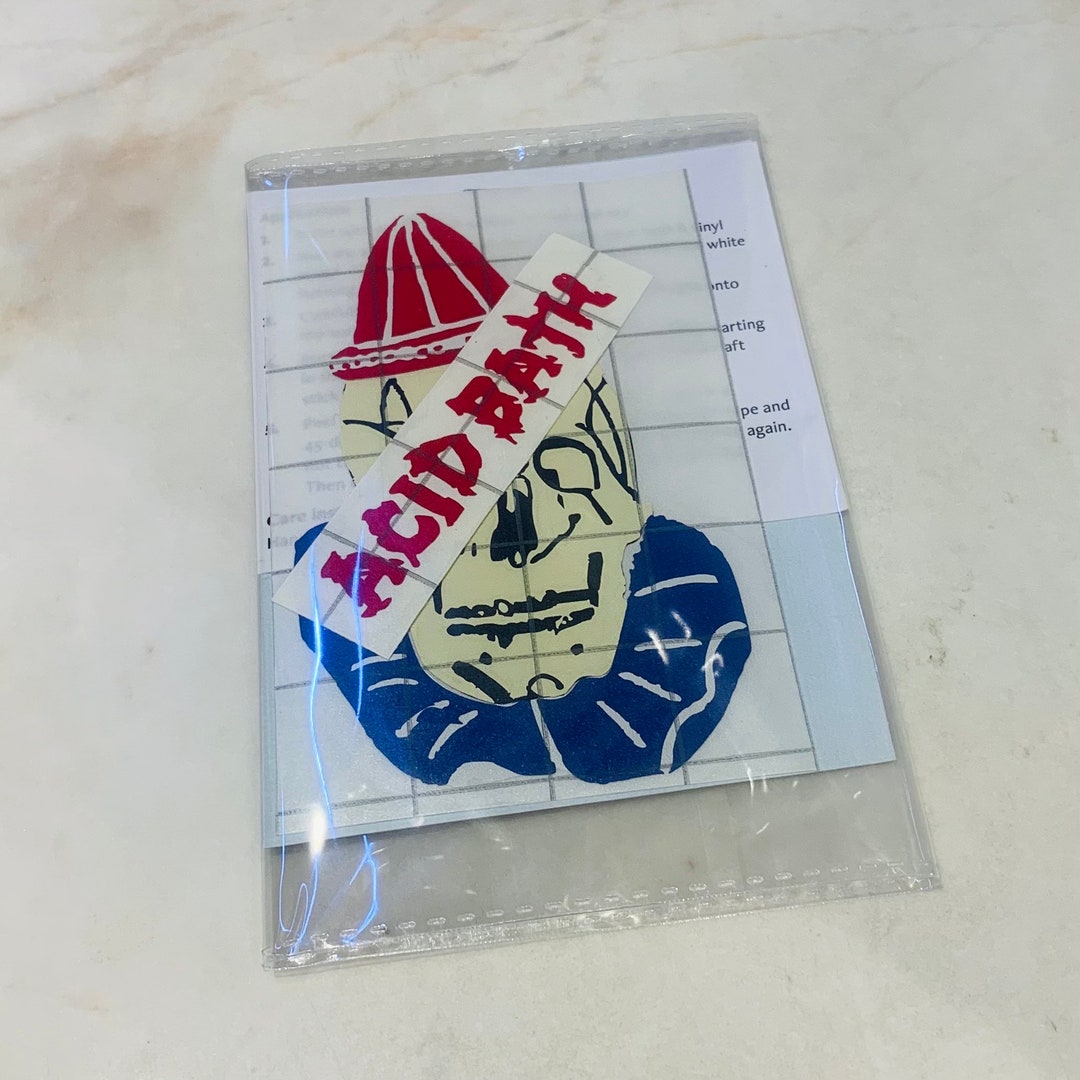 Acid Bath Clown Premium Permanent Vinyl Label - Etsy