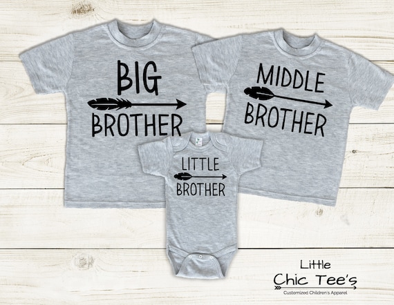 Shirts For 3 Brothers Matching Brother Shirts 3 sibling | Etsy