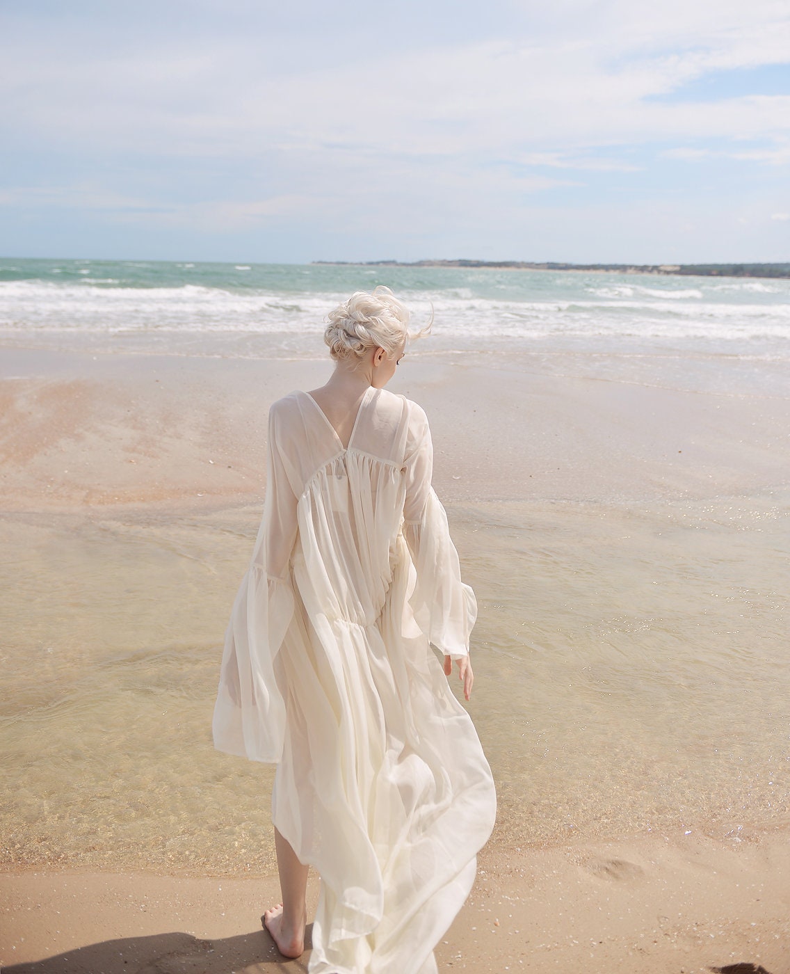 Robe transparente - Caftan en soie - Robe transparente pour femme ...