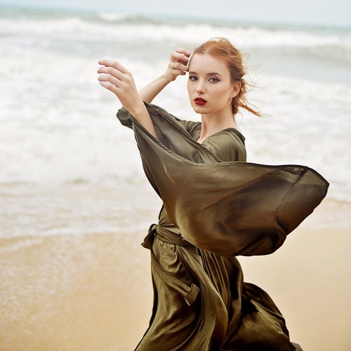 Bridal Long Silk Robe Wedding Robe Floor Length Gown - Etsy